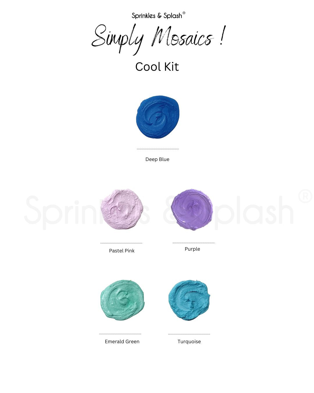 Simply Mosaics: Cool Kit – Sprinkles & Splash